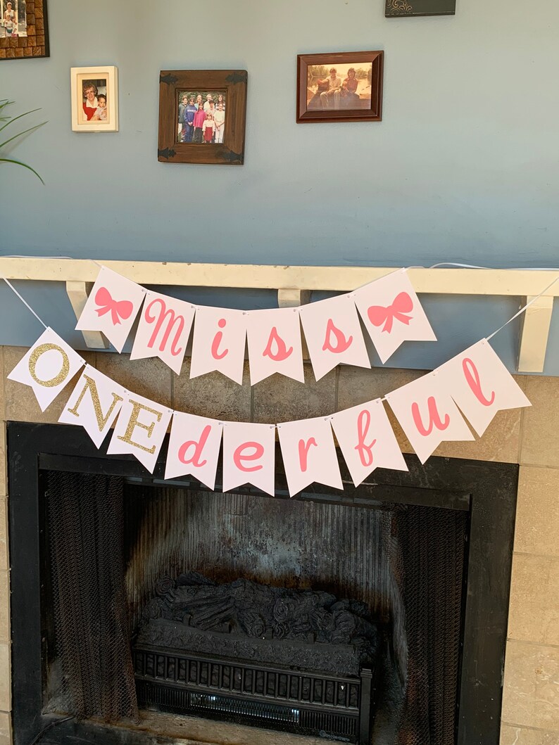 Miss Onederful Banner - Miss Onederful Birthday Banner - Miss Onederful ...