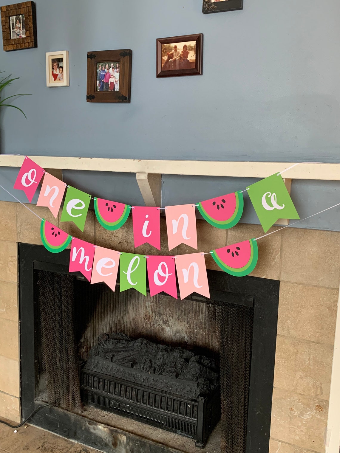 One in a Melon Banner watermelon Banner watermelon first | Etsy