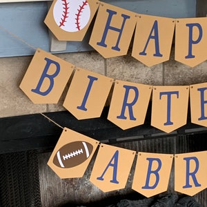 Sports Birthday Banner - Sports Birthday Decorations - Sports 1st ...