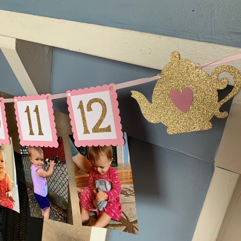 Tea Party Photo Banner, Princess Tea Party Decor, Tea Party First ...
