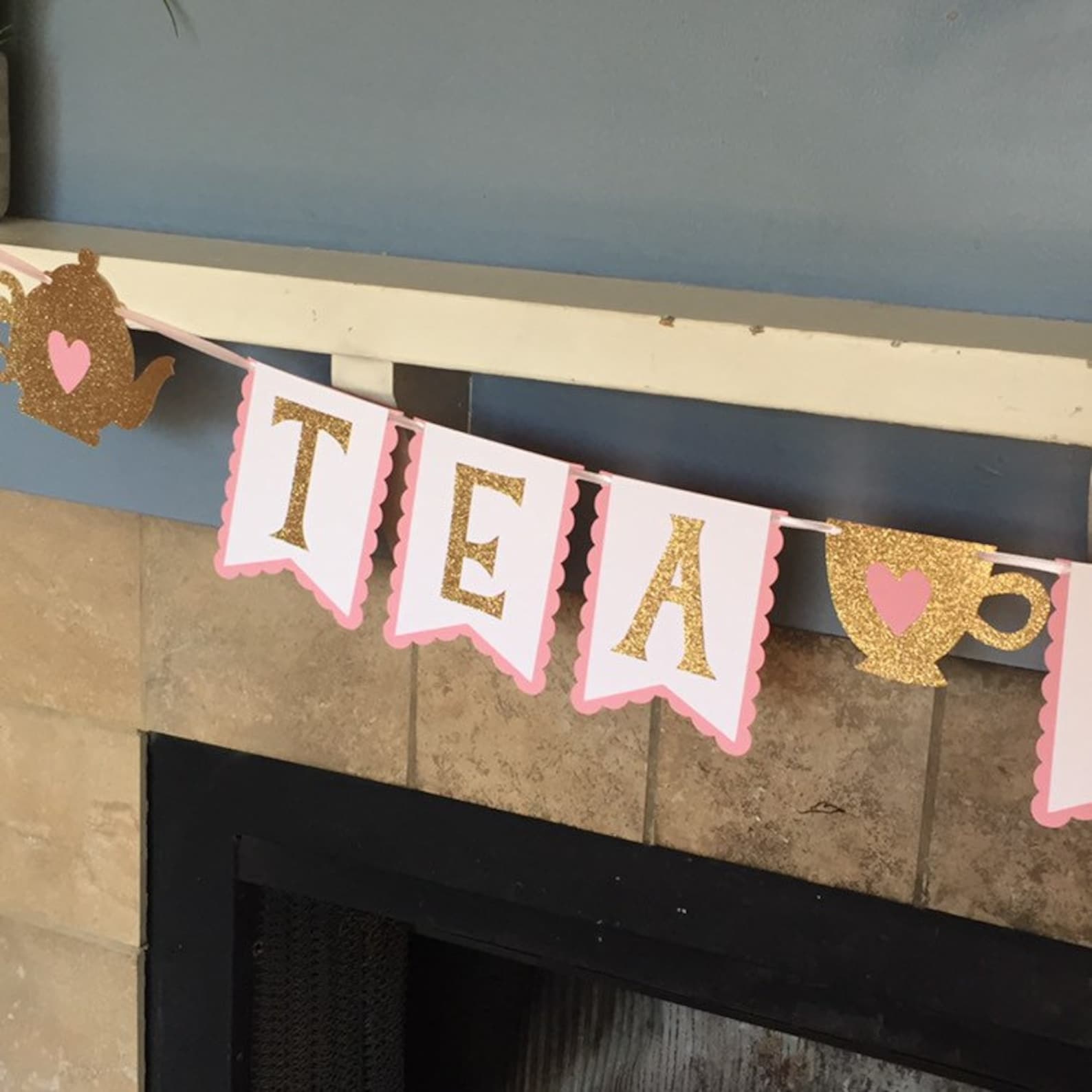 Tea Party Birthday Banner Princess Tea Party Tea for Two | Etsy