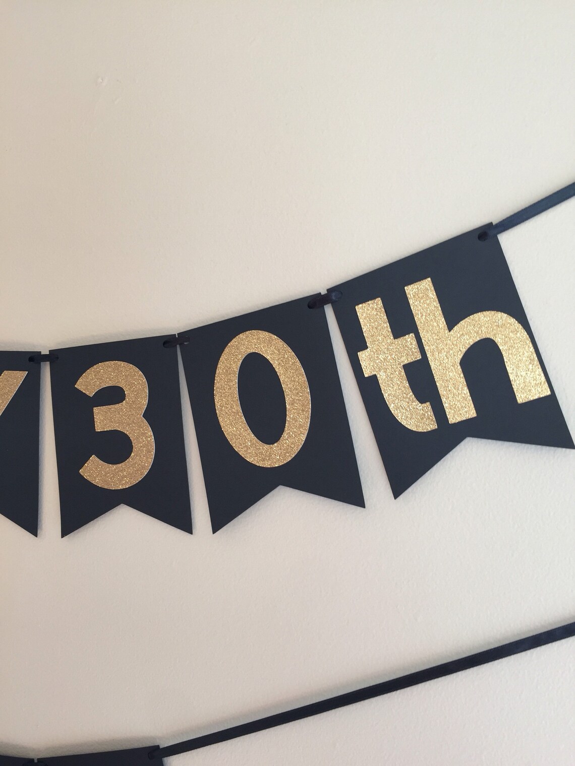 Happy 30th Banner 30th Birthday banner for him 40th | Etsy
