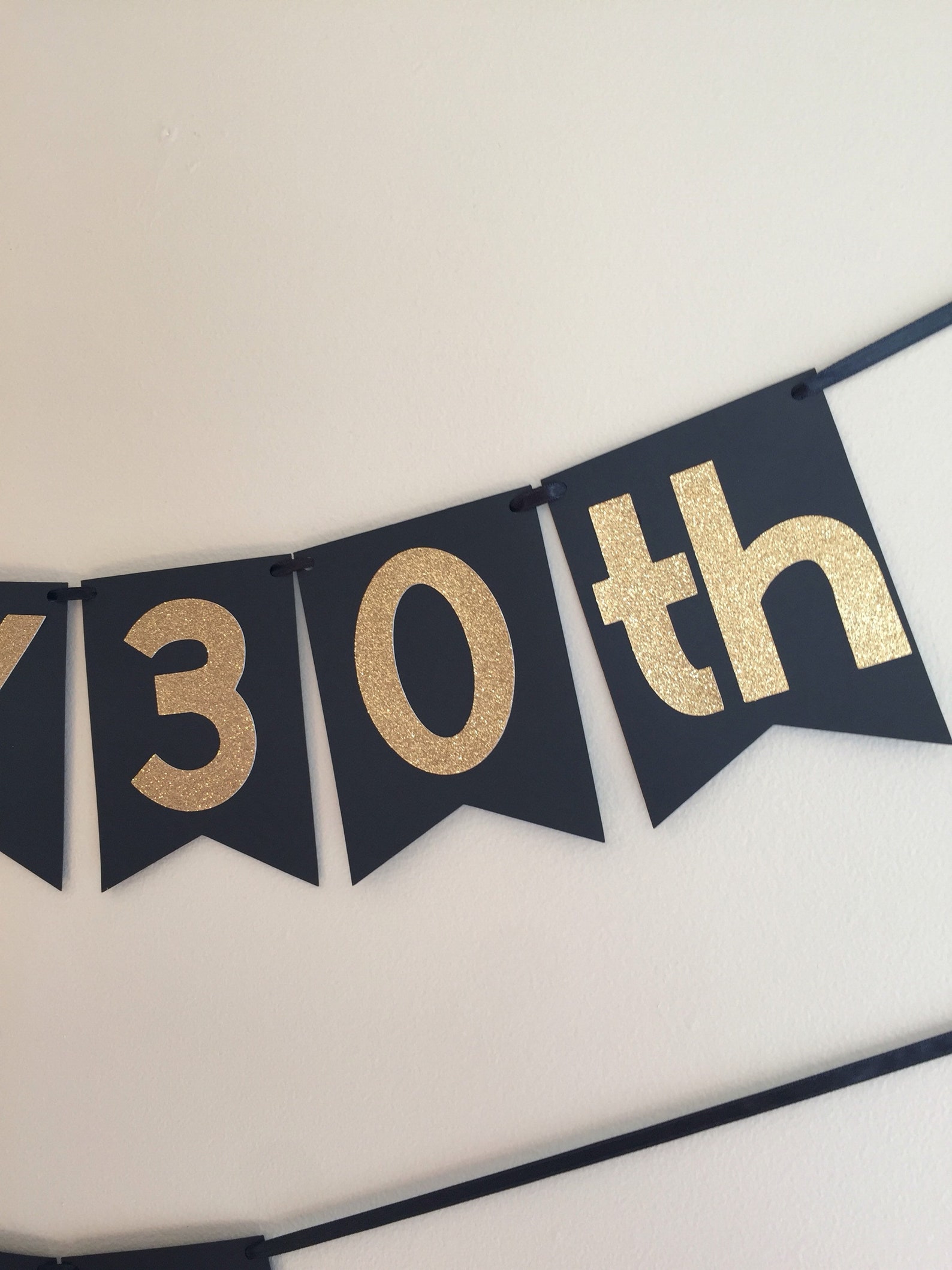 Happy 30th Banner 30th Birthday Banner for Him 40th - Etsy