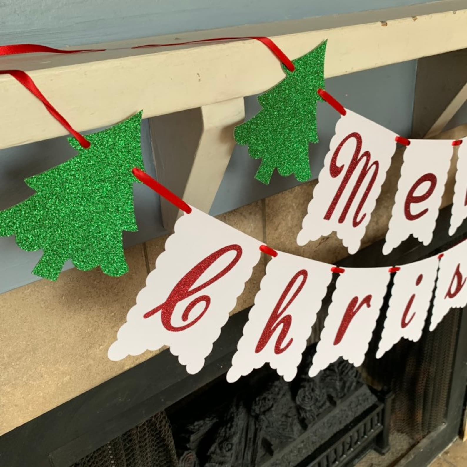 Merry Christmas Banner Christmas Decor christmas Birthday - Etsy