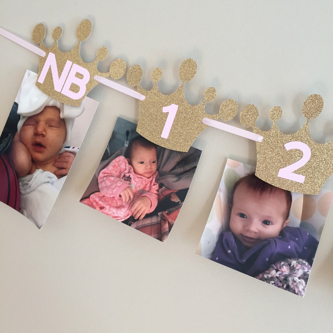 Princess Photo Banner, Princess First Birthday Banner, Princess ...