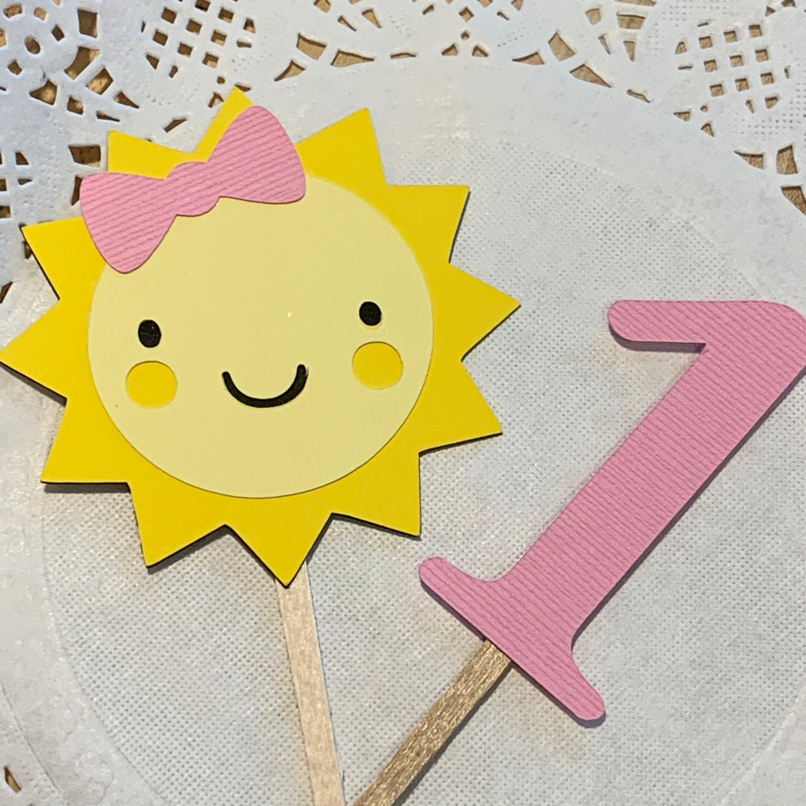 Sunshine Cupcake Toppers - Sunshine Cake Topper - You Are My Sunshine ...