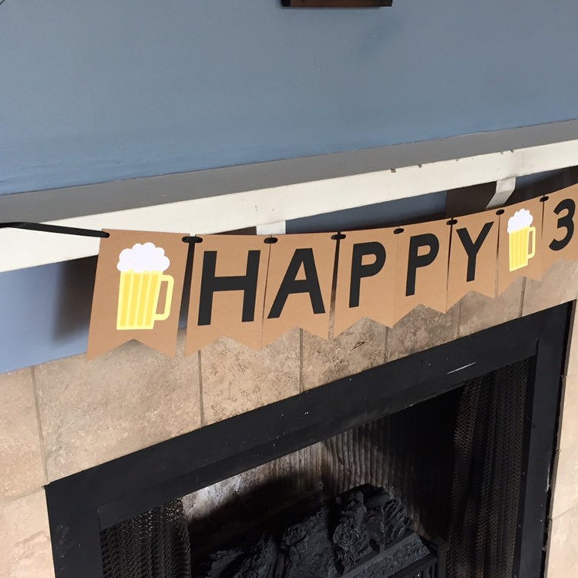 Beer Birthday Banner - Beer Banner- Birthday Decorations - 30th ...