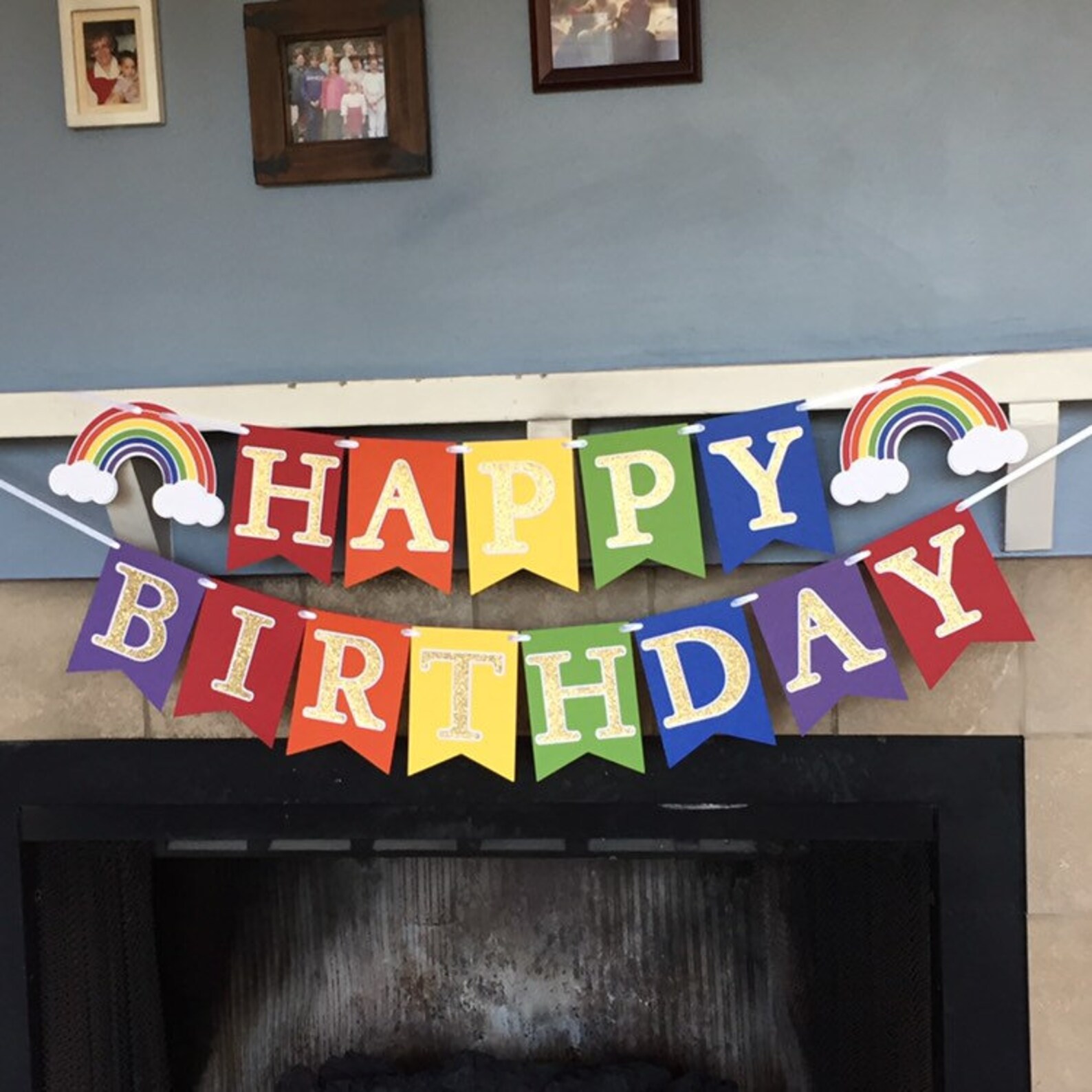 Rainbow Birthday Party Rainbow Banner Rainbow Baby Banner - Etsy