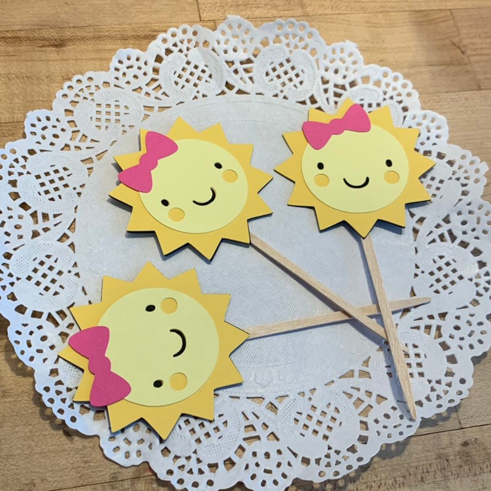 Sunshine Cupcake Toppers - Sunshine Cake Topper - You Are My Sunshine ...