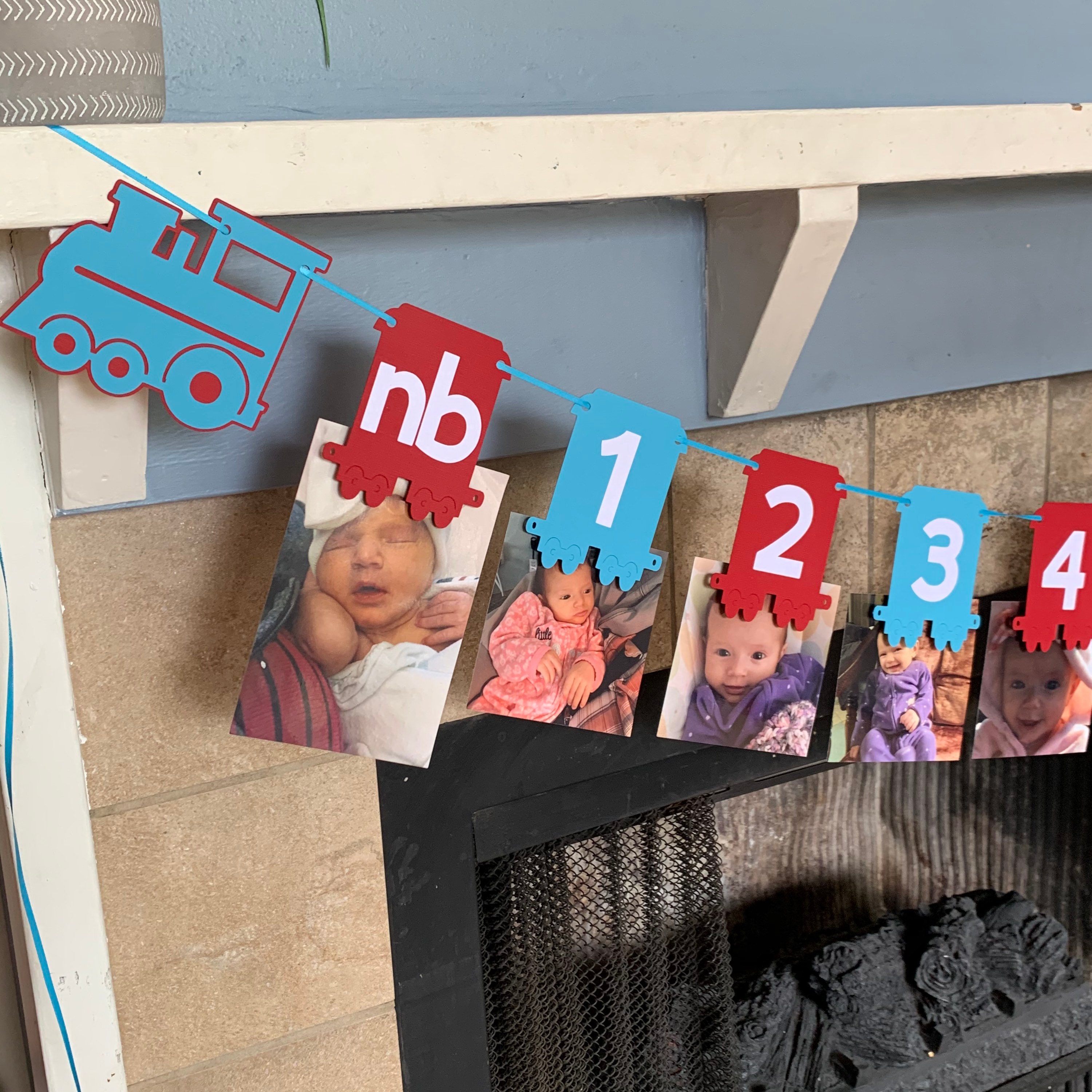 Train Photo Banner Train Party Train Banner Train | Etsy