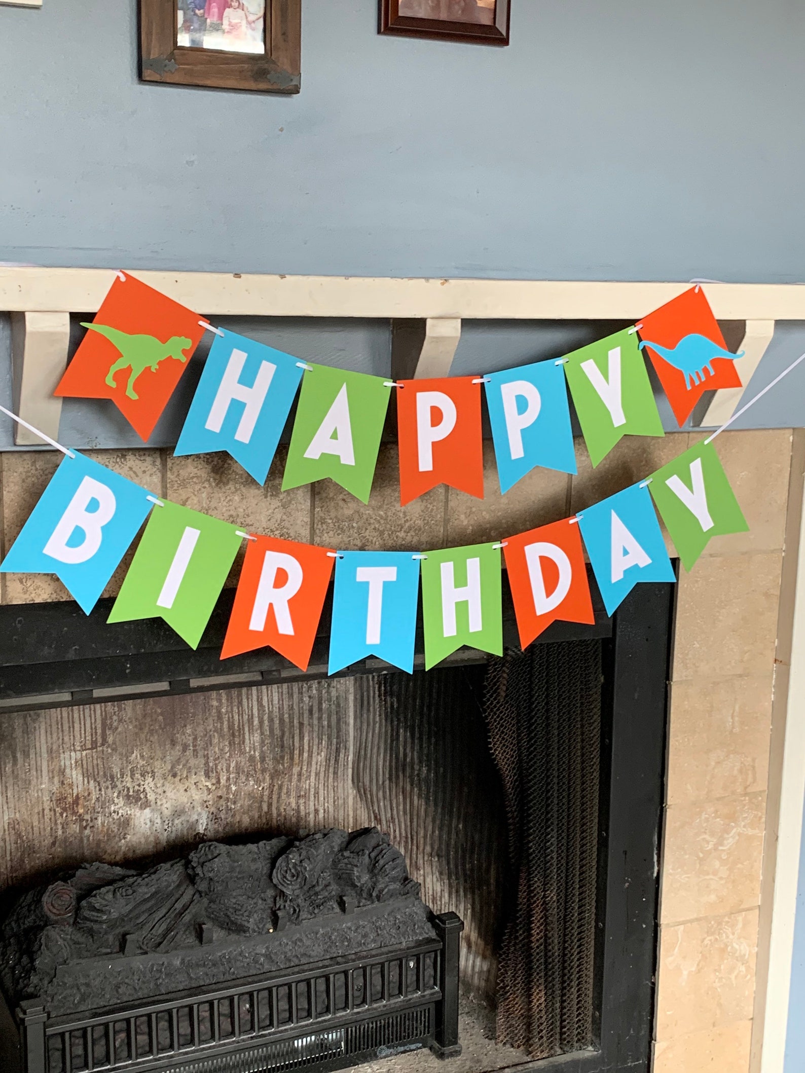 Dinosaur Birthday Banner - Dinosaur Party Decorations - Happy Birthday ...