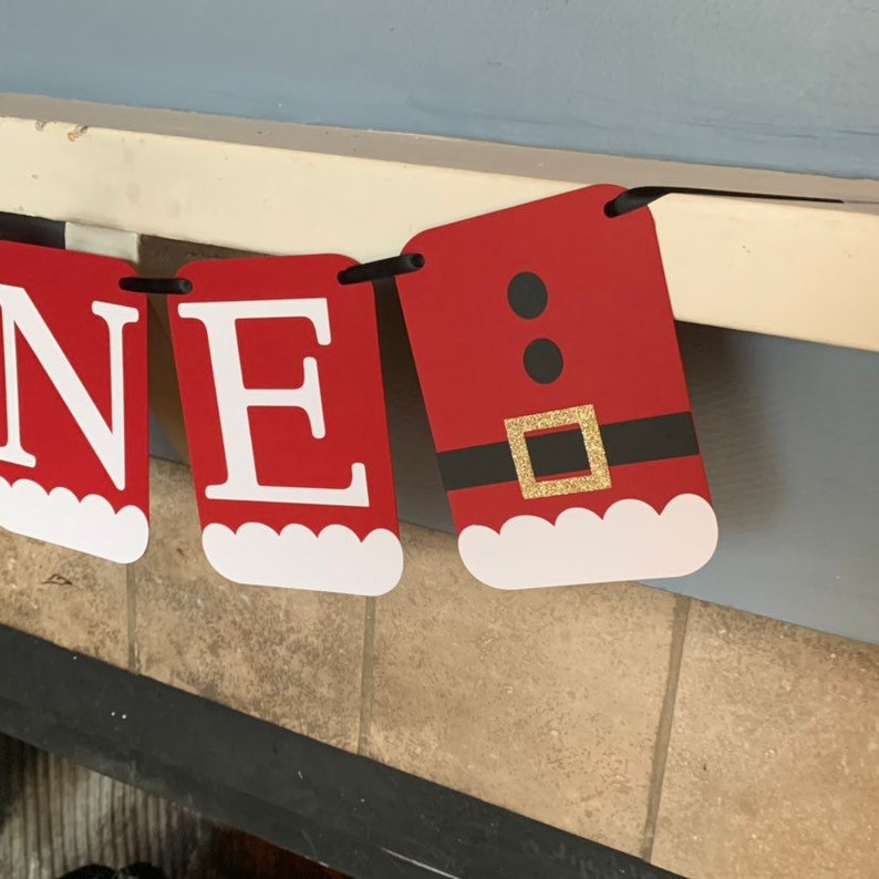 Santa Party Decorations - Christmas First Birthday Decorations - Santa ...