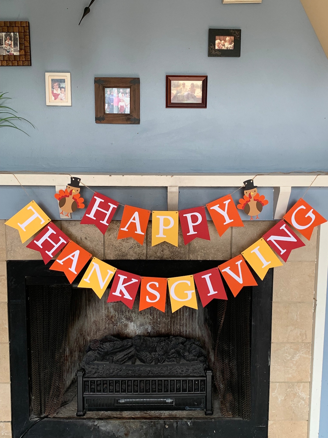 Happy Thanksgiving Banner, Turkey Birthday Banner, Thanksgiving ...
