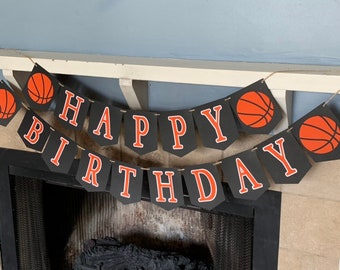 Basketball SLAM DUNK Party Banner, March Madness Party Banner, Penant ...