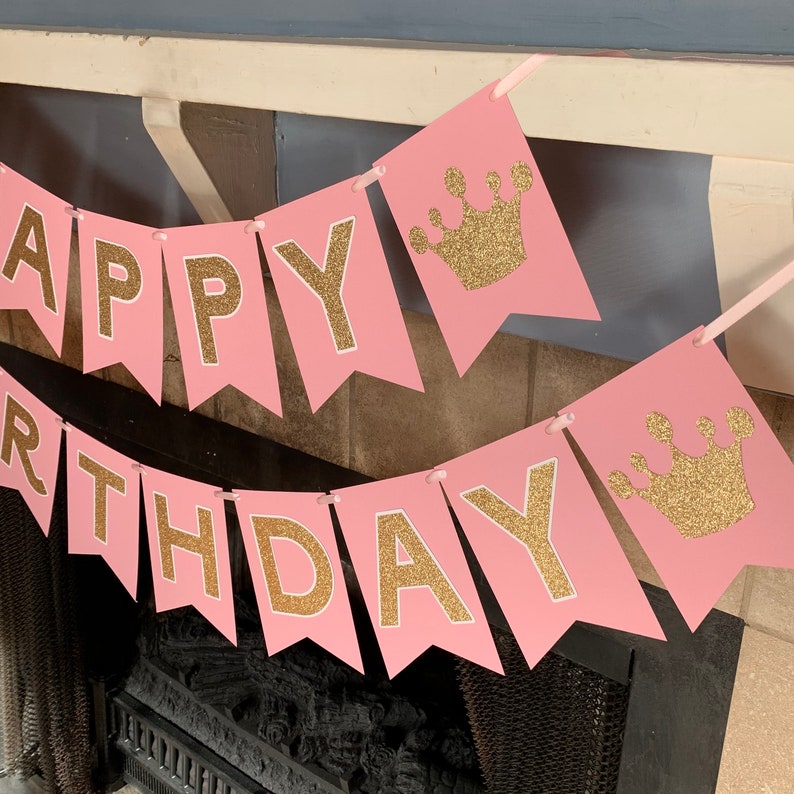 Princess Birthday Banner Princess First Birthday Banner | Etsy