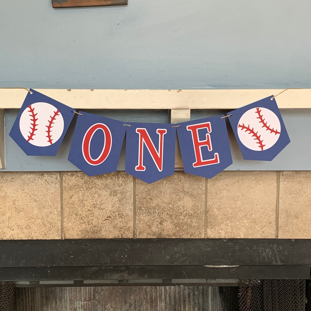 Baseball Birthday Banner- Baseball First Birthday Banner - Birthday ...