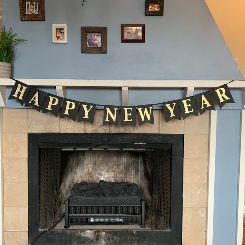 Happy New Year Banner - Etsy