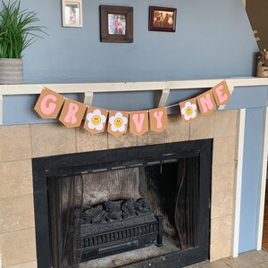 Groovy One Birthday Banner, Groovy Banner, Two Groovy Banner, Hippie ...