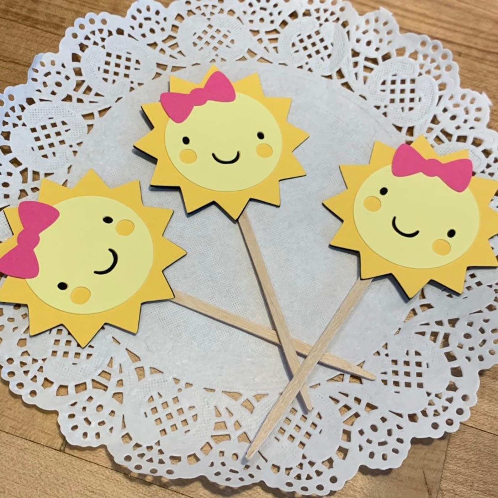 Sunshine Cupcake Toppers - Sunshine Cake Topper - You Are My Sunshine ...