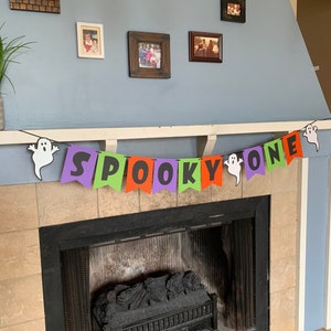 Spooky One Banner - Spooky One First Birthday - Halloween Birthday ...