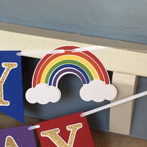 Rainbow Birthday Party Rainbow Banner Rainbow Baby Banner - Etsy