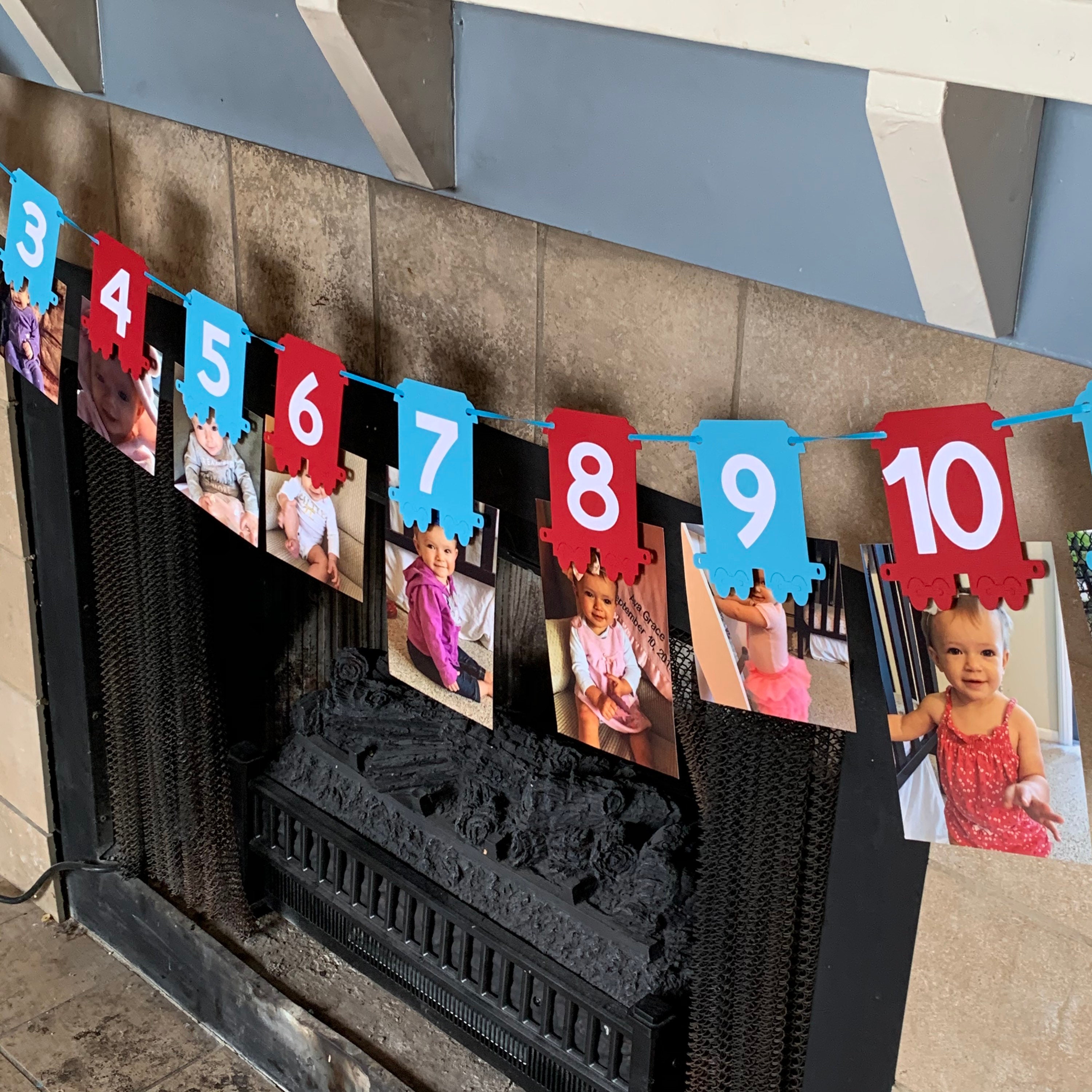 Train Photo Banner Train Party Train Banner Train | Etsy