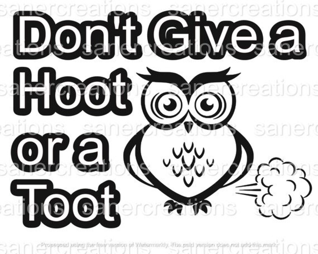 Don't Give a Hoot - Etsy