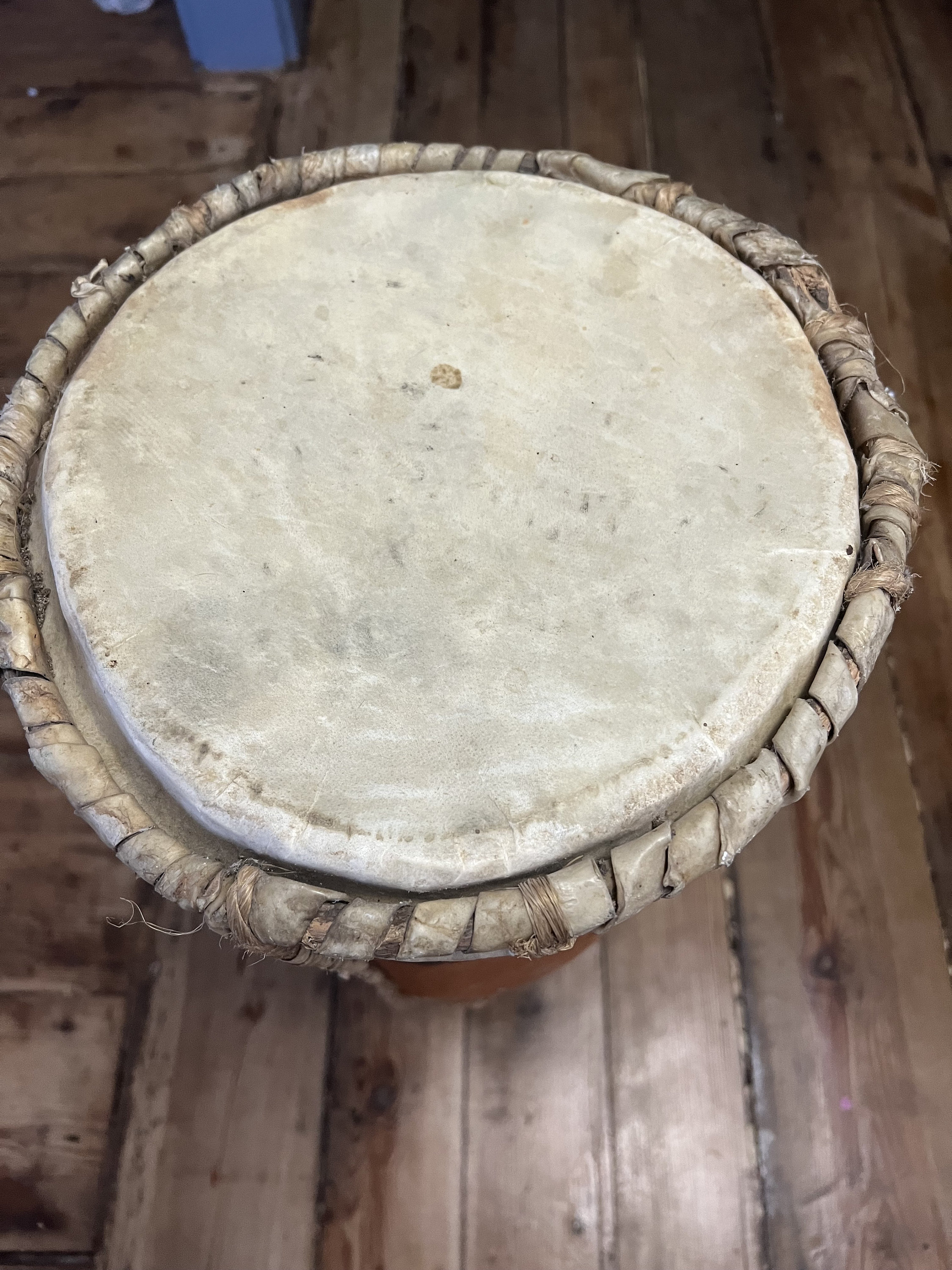 Vintage African Bongo/drum With Original Rope Work and Skin Top - Etsy