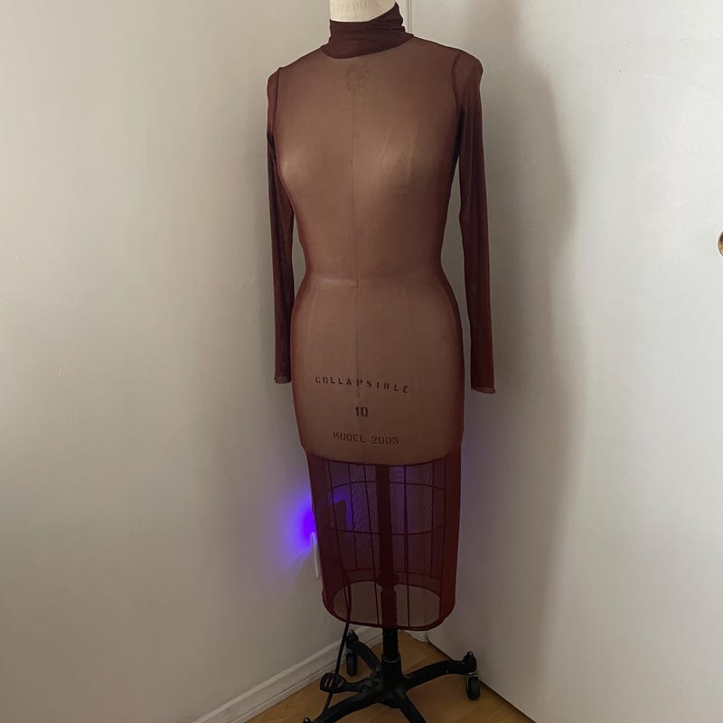 Knitted See Through Dress - Etsy