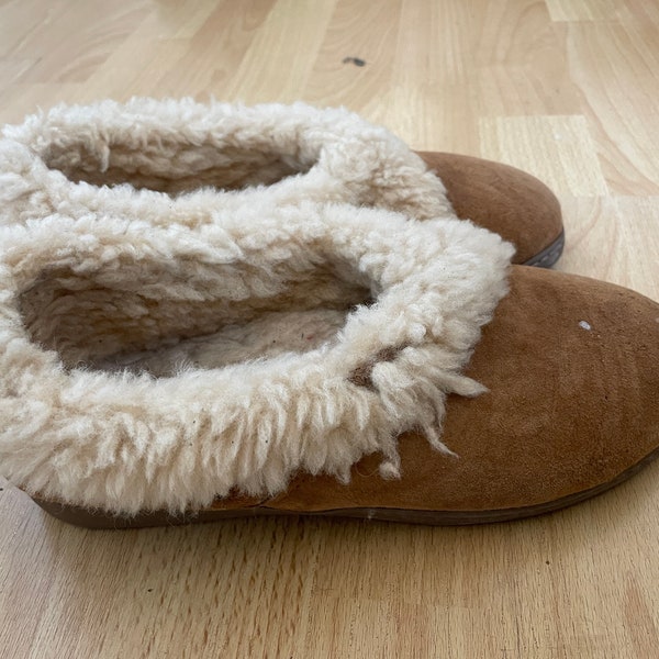Vintage Fuzzy Slippers - Etsy