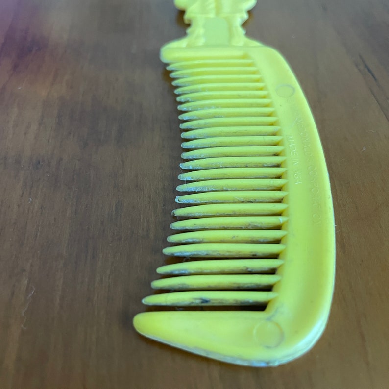 1980s Mcdonald's Happy Meal Ronald Mcdonald Hair Comb Yellow Plastic ...
