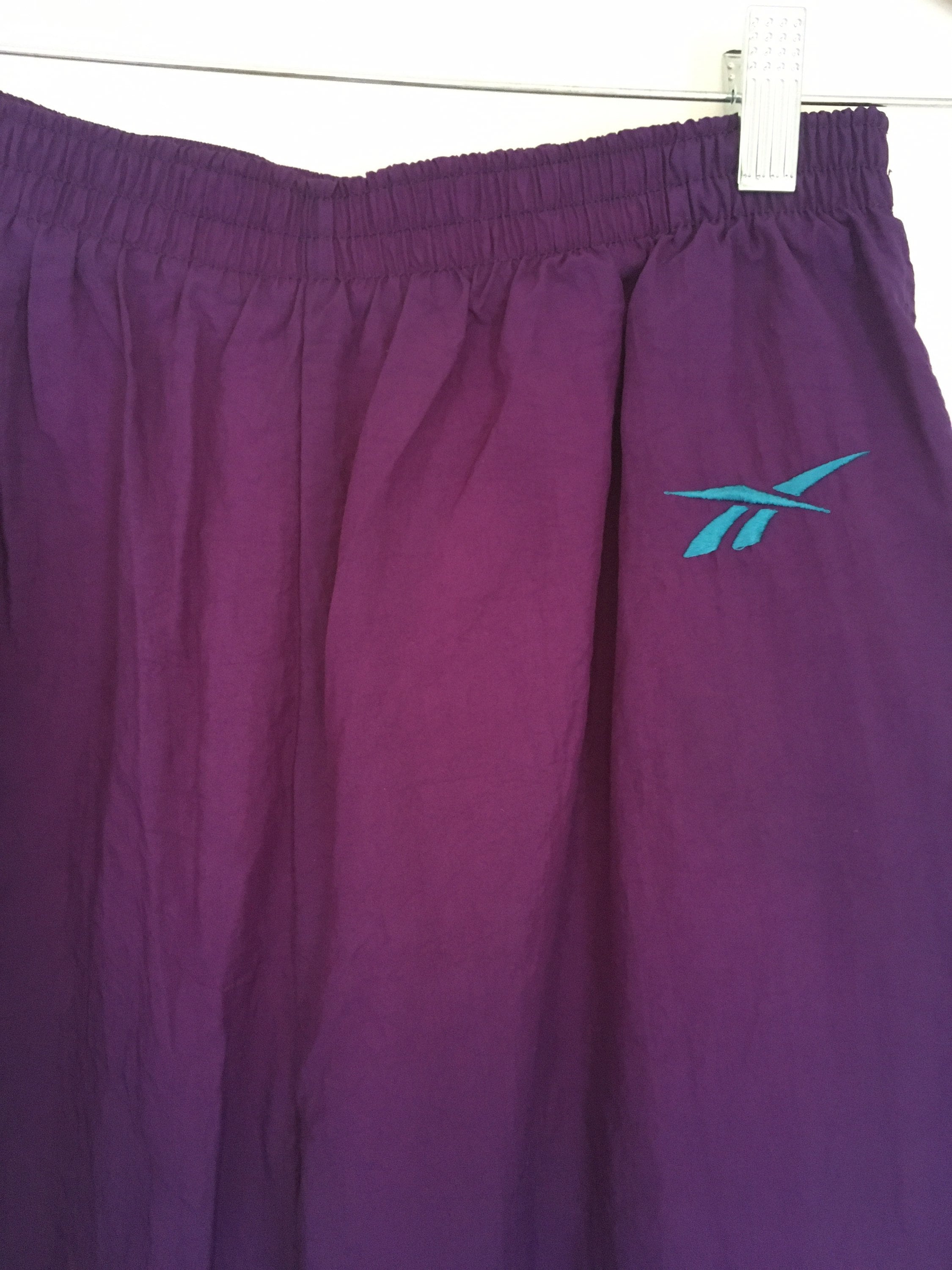 Vintage Reebok Track Pants 1980s Athletic Windbreaker Made in Taiwan ...