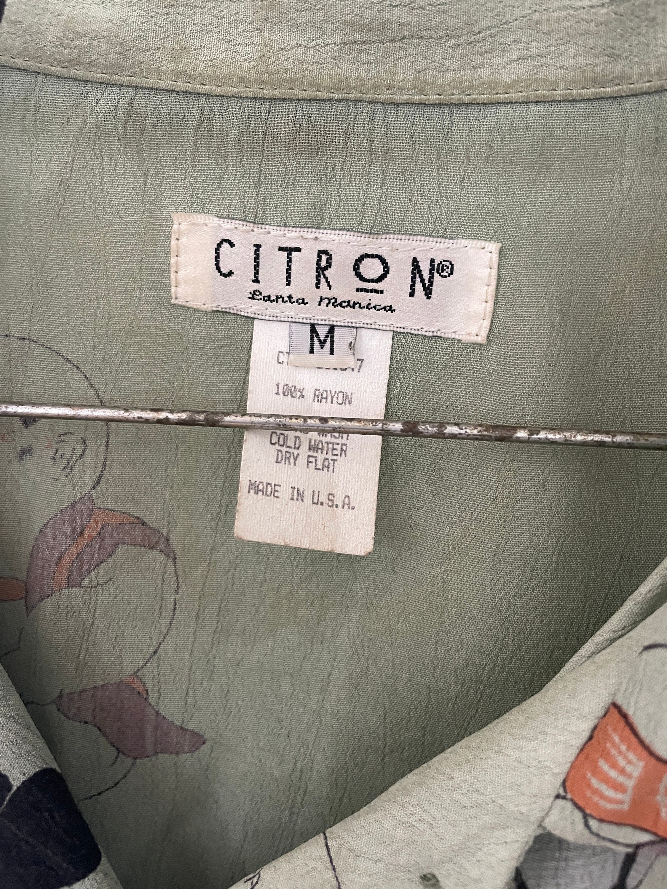 Citron Santa Monica Pastel Short Sleeve Blouse Japanese Fish - Etsy