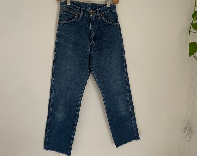 Vintage Wranglers 1970s 1980s Classic Denim Blue Jeans Boot Cut