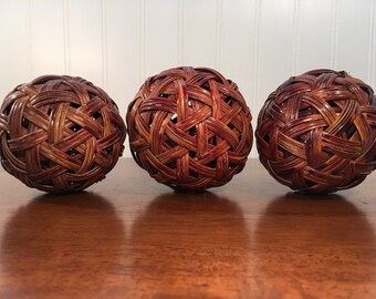 Rattan balls | Etsy