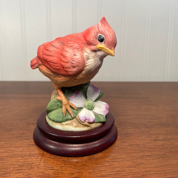 Little Ceramic Red Cardinal Bird Figurines - Etsy