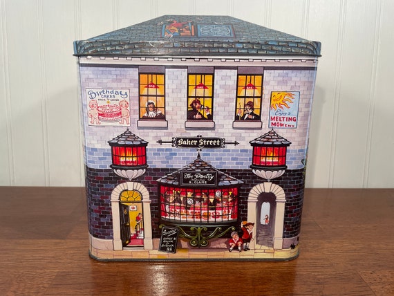 Large Baker Street English Bakery Tin by Silver Crane Company - Etsy