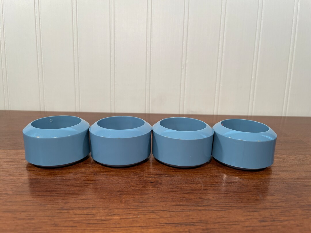 4 Audrey Blue Lucite Napkin Rings Chunky Acrylic Napkin - Etsy