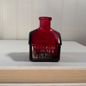 Miniature Wheaton Ruby Red Glass Bottle Tuckahoe Country 1891 - Etsy