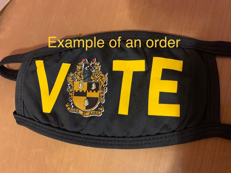 Customizable Greek Letter Face Mask - Sorority Fraternity Gift - Etsy