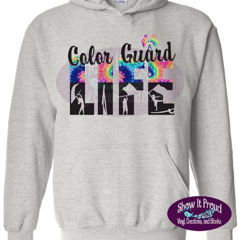 Tie Dye Color Guard Life Hoodie Hooded Sweatshirt - Etsy