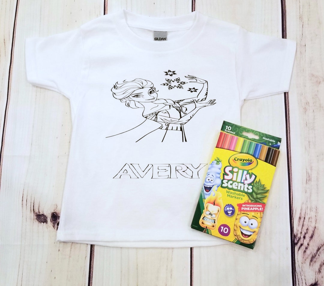 Custom Coloring Shirts, Color Page Shirt, 8 - Etsy