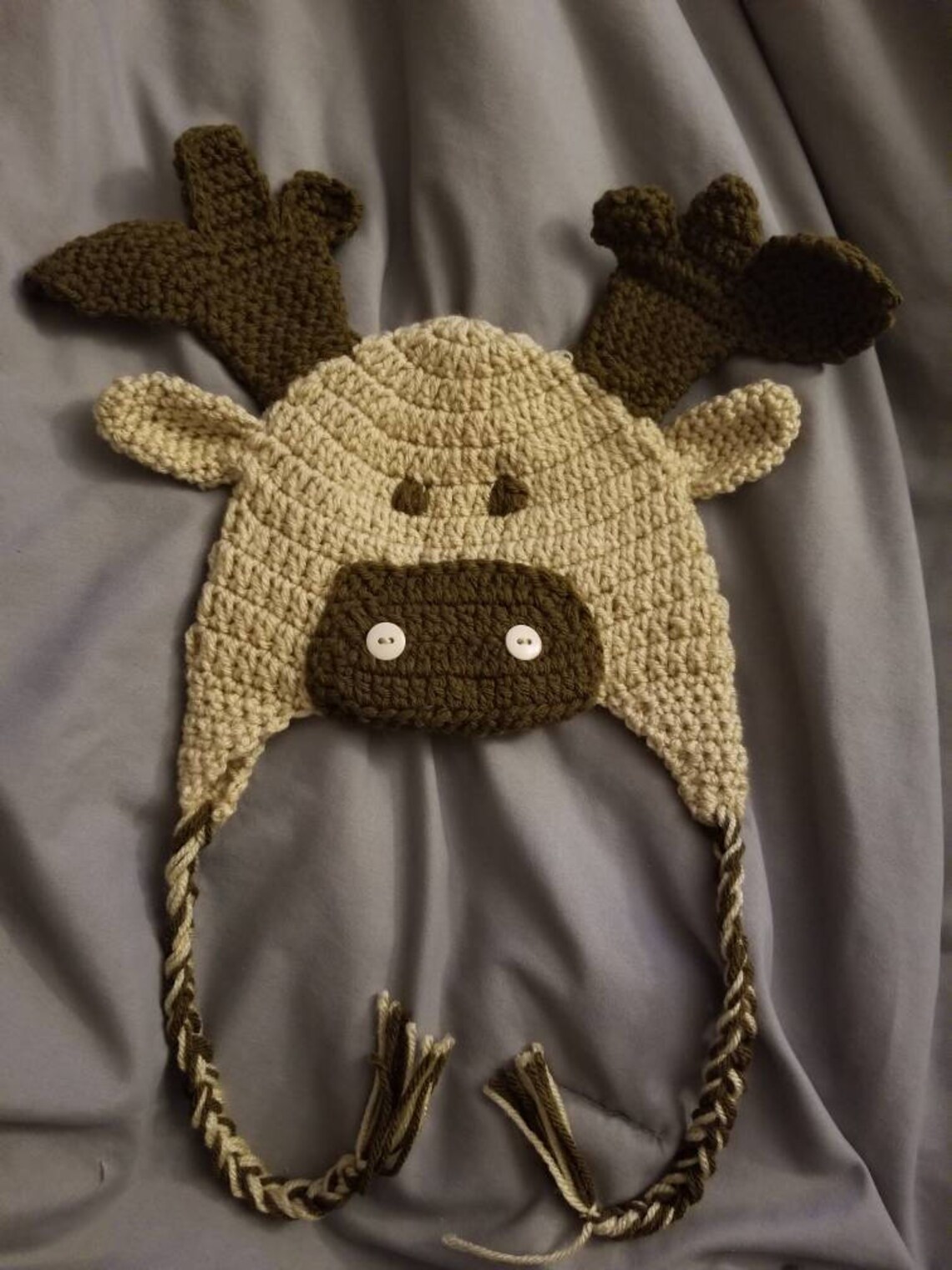 Crochet Moose Hat | Etsy