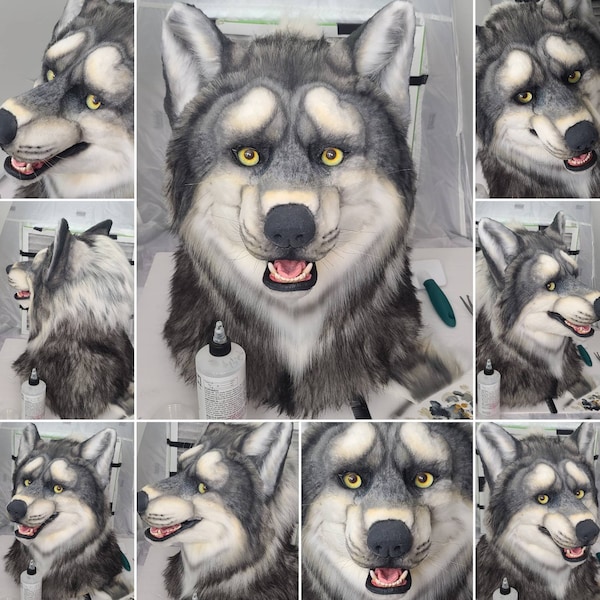Realistic Wolf Mask - Etsy