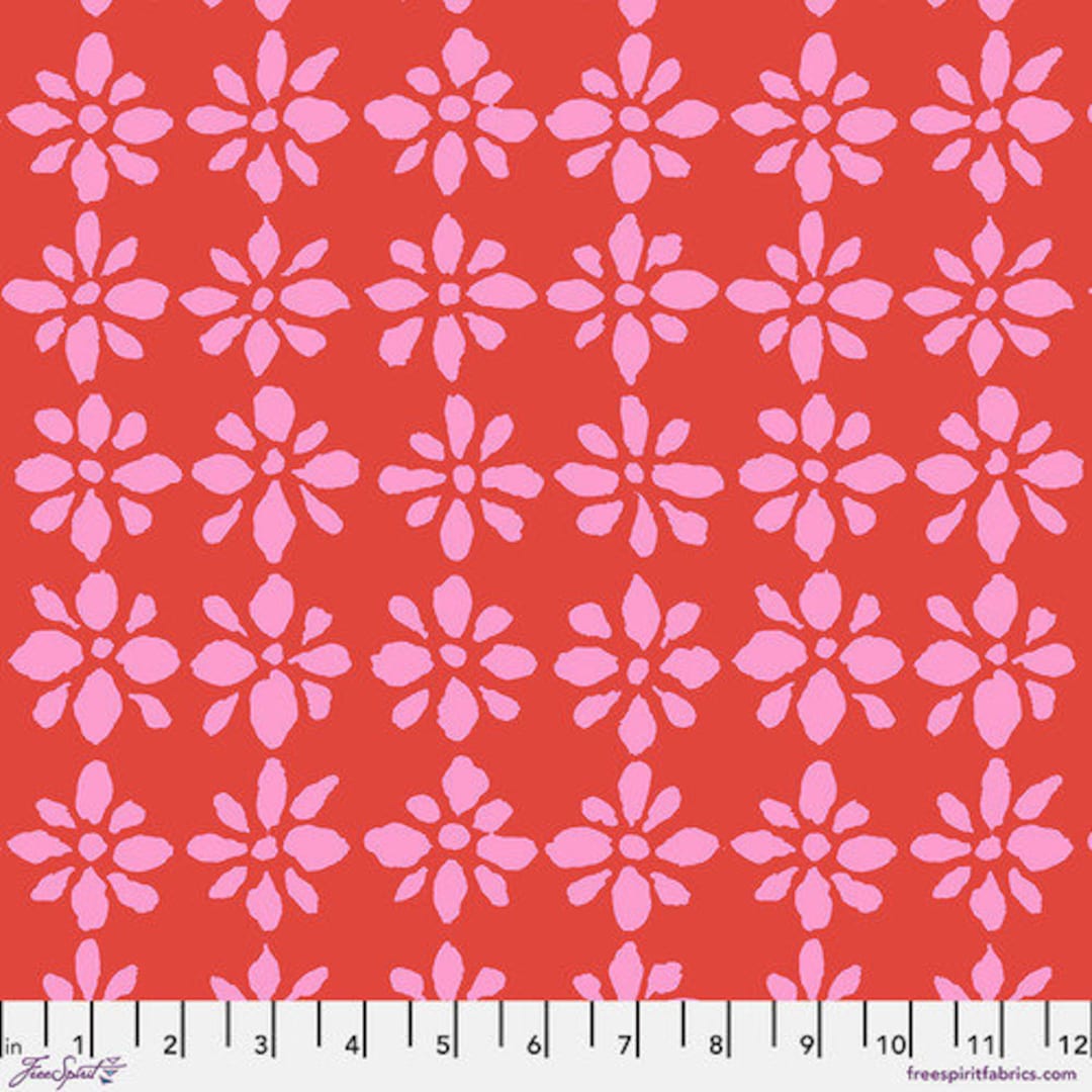 SNOW FLOWER Red PWBM094 Brandon Mably Kaffe Fassett Collective AUGUST ...