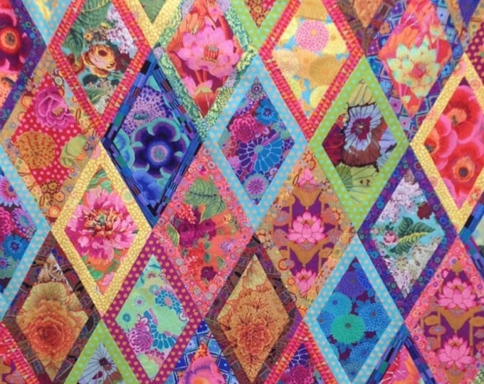 BORDERED DIAMONDS Quilt - LARGE Fabric Pack - All Kaffe Fassett ...