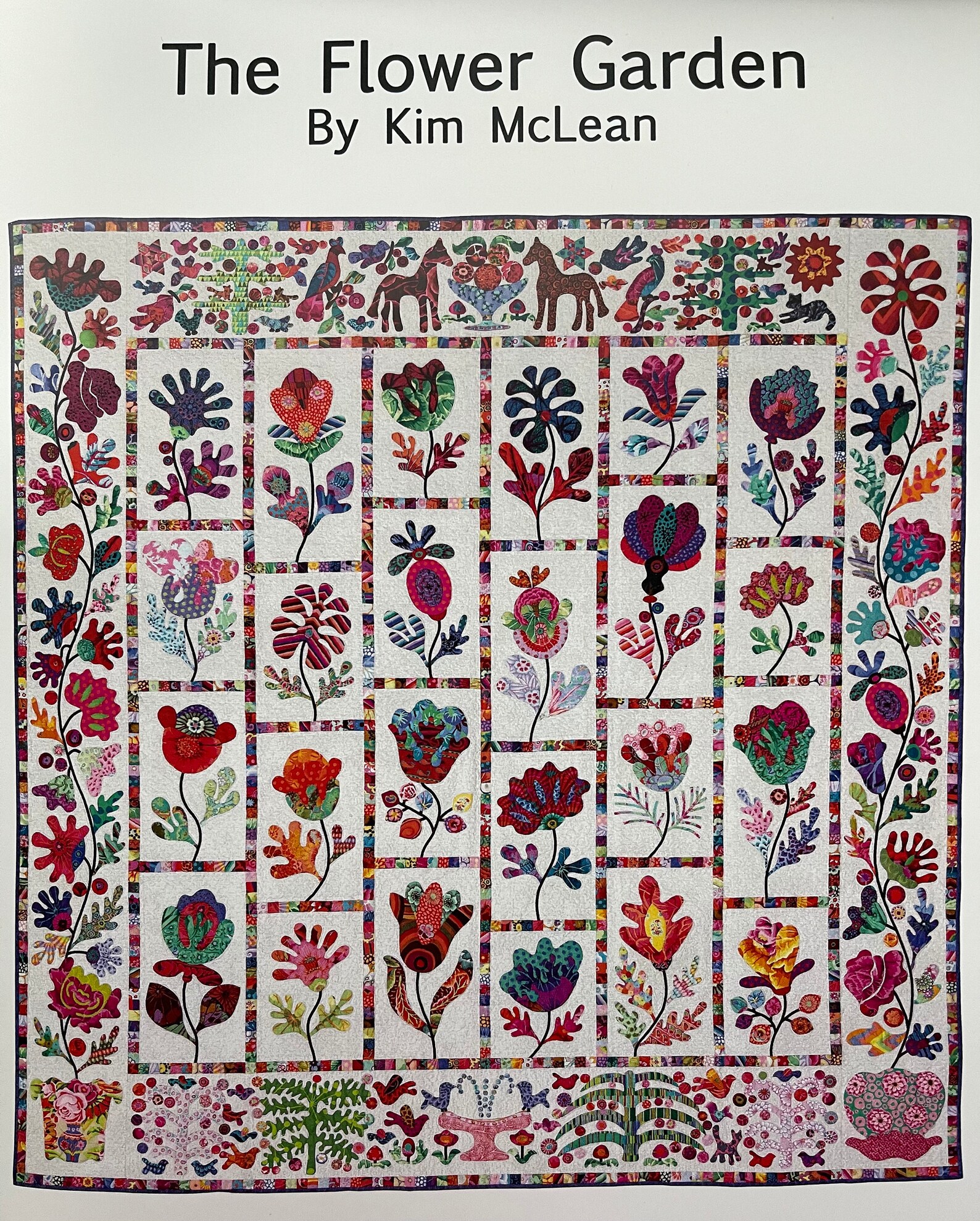 FLOWER GARDEN Pattern Kim Mclean - Appliqué - Etsy