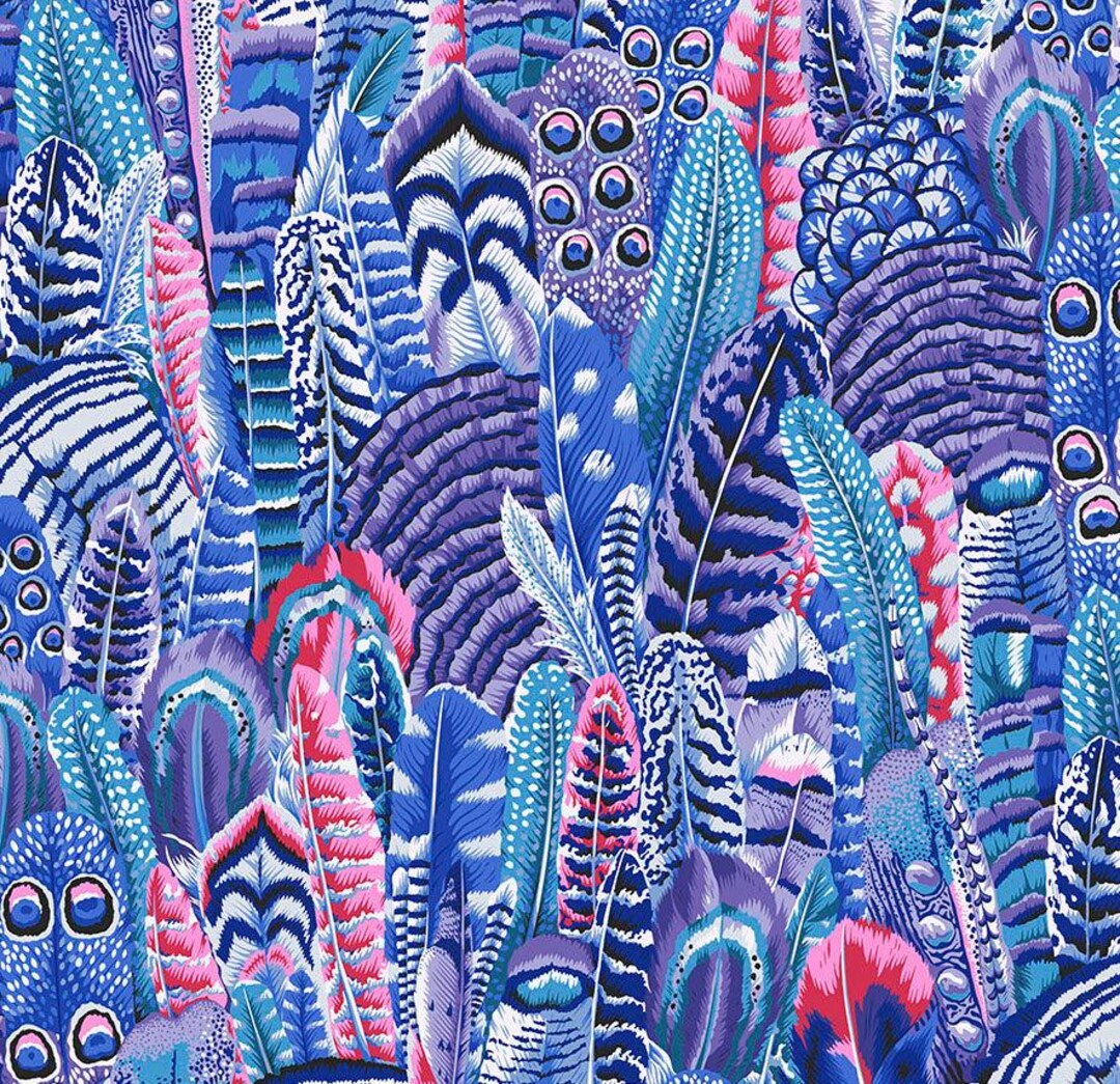 FEATHERS COOL BLUE PWPJ55 Philip Jacobs - Etsy
