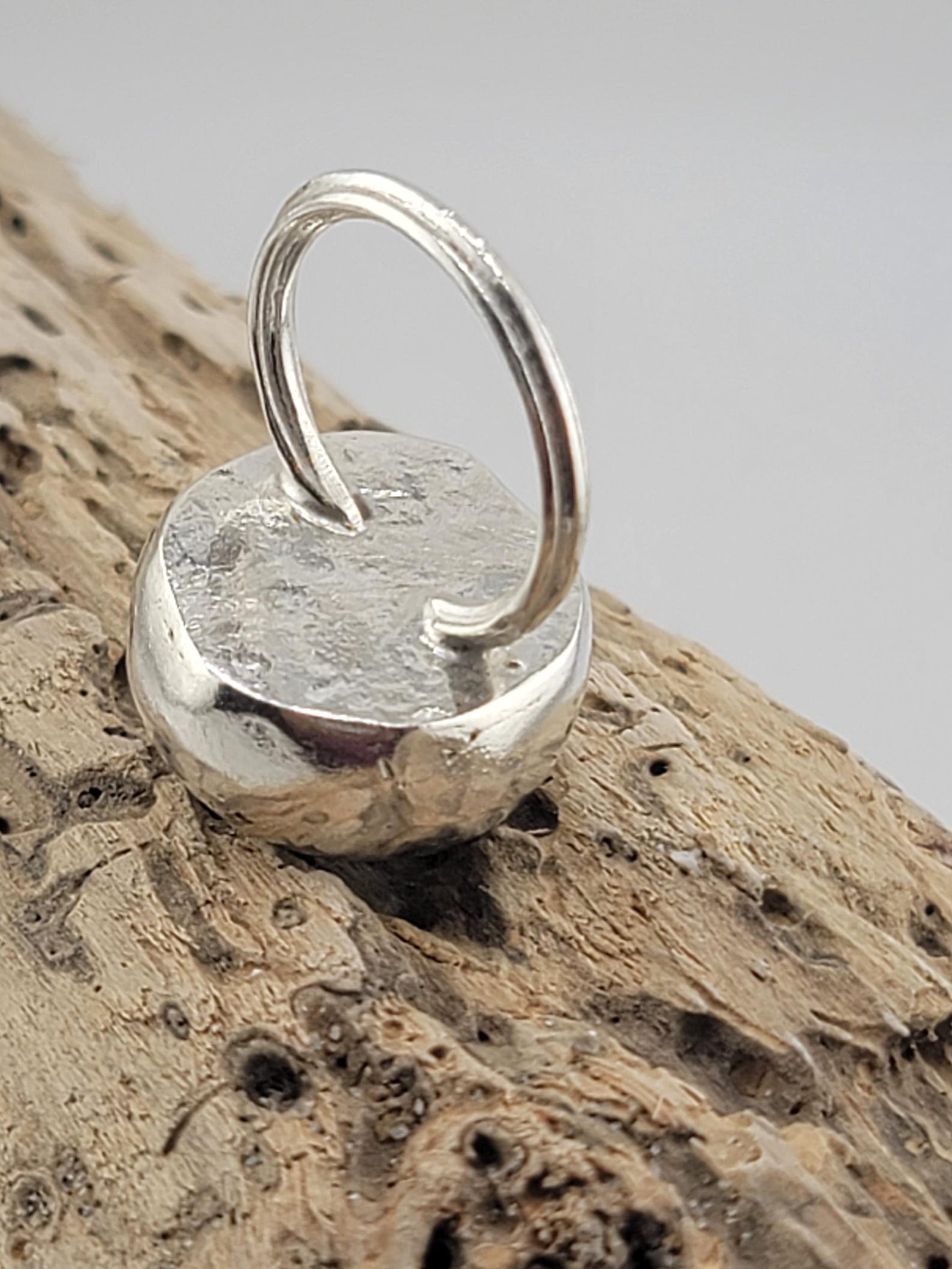 HOLLOW RING HANDMADE in Sterling Silver Metal Size 8 - Etsy