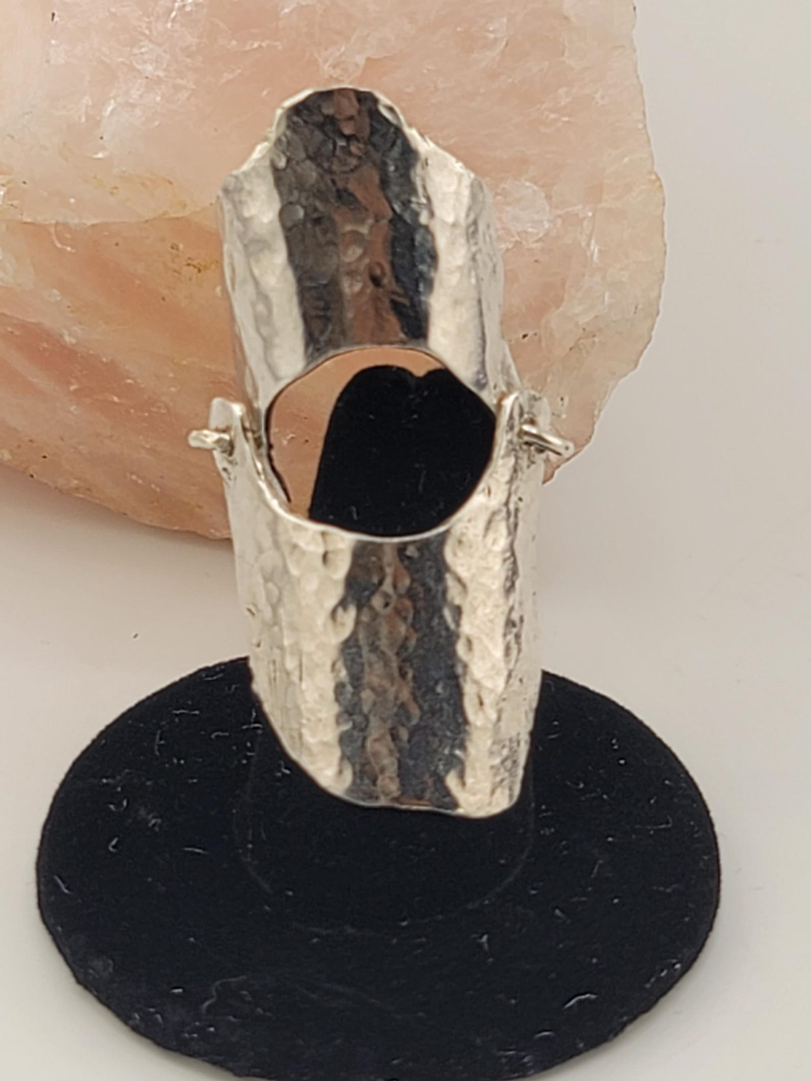 MEDIEVAL ARMOR STATEMENT Ring Handmade in Recycle Sterling Silver Metal ...